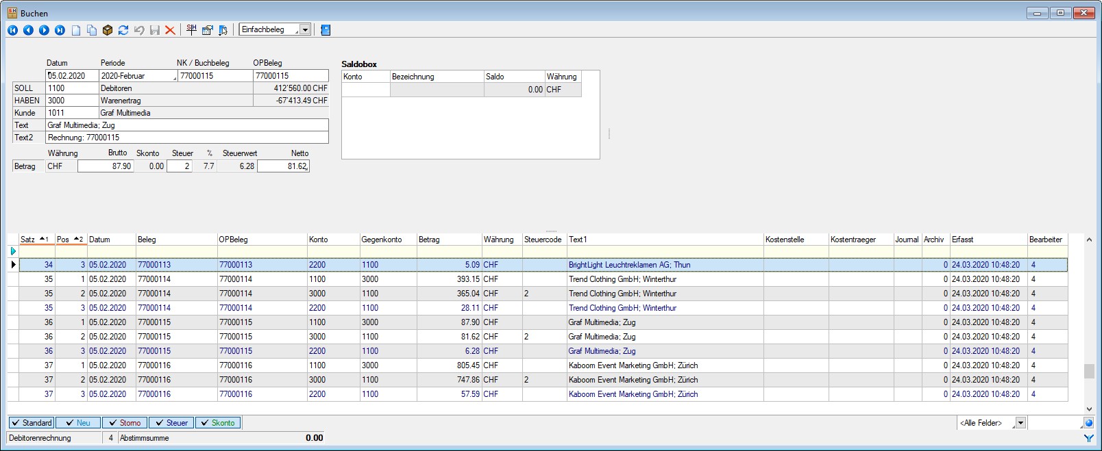 Fibu - SelectLine Business Software - selectline.ch DE